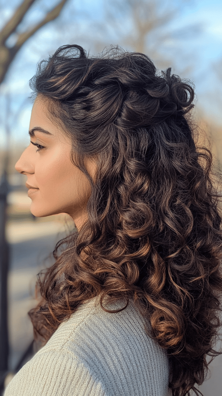 15 Gorgeous Half Up Half Down Hair Styles You Can Do in Minutes