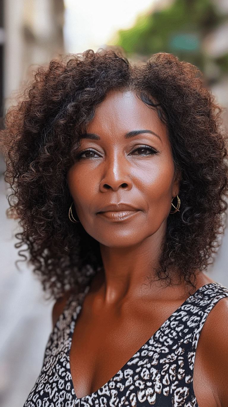 25 Gorgeous Short Hairstyles for Curly Hair for Women Over 40