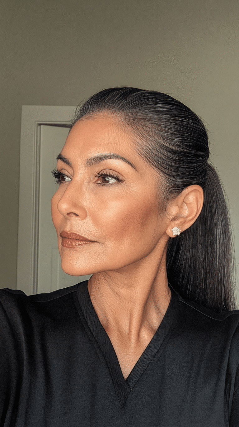 27 Low-Maintenance Ponytail Hairstyles for Older Women