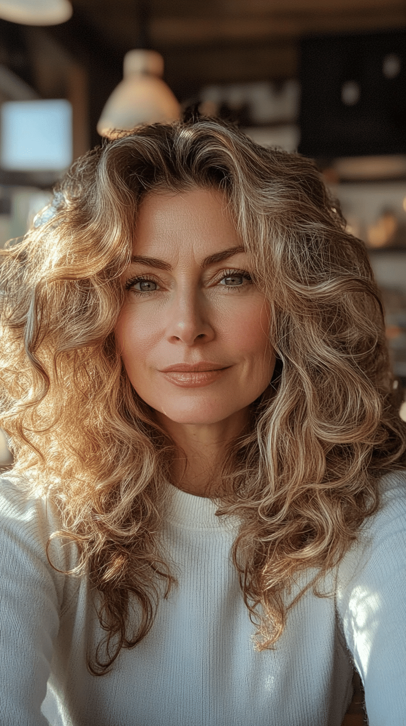 25 Gorgeous Short Hairstyles for Curly Hair for Women Over 40