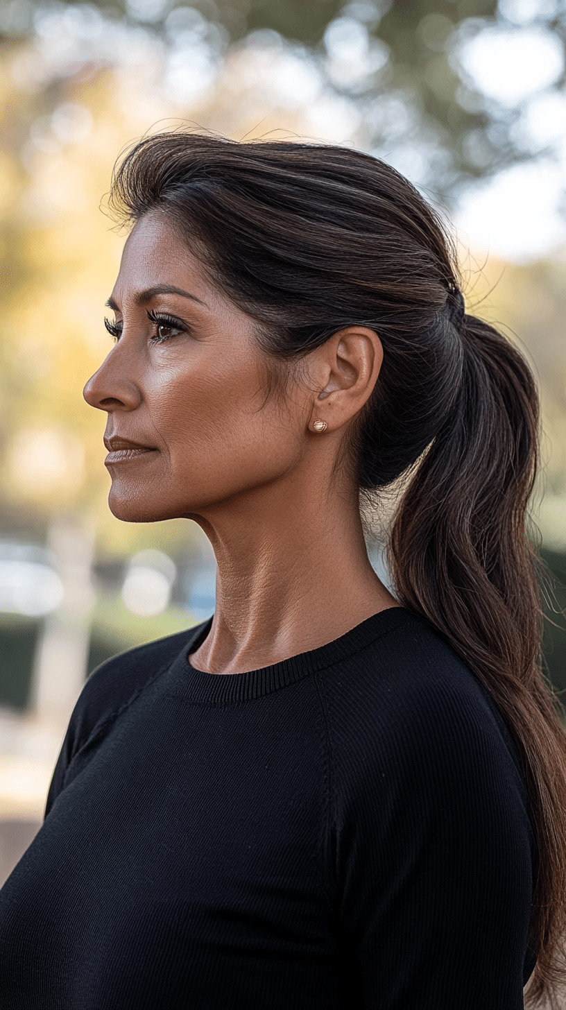27 Low-Maintenance Ponytail Hairstyles for Older Women