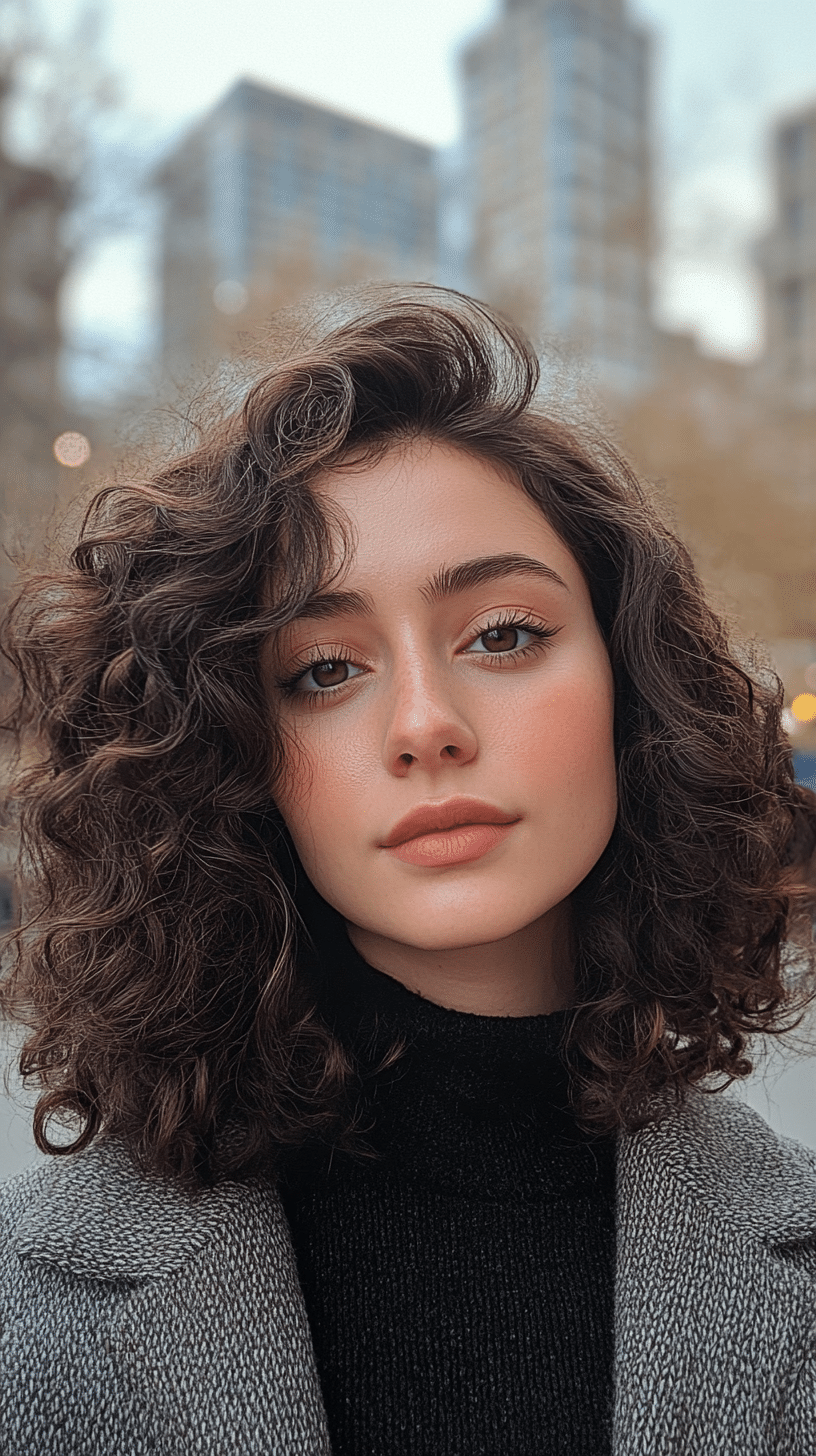 25 Curly Shoulder Length Hair Styles That Add Bounce and Shine