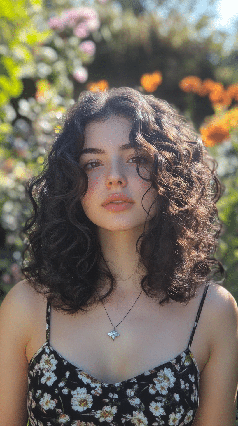 25 Curly Shoulder Length Hair Styles That Add Bounce and Shine