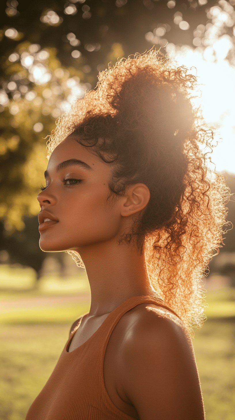 25 Quick Curly Ponytail Hairstyle Ideas for Last-Minute Glam