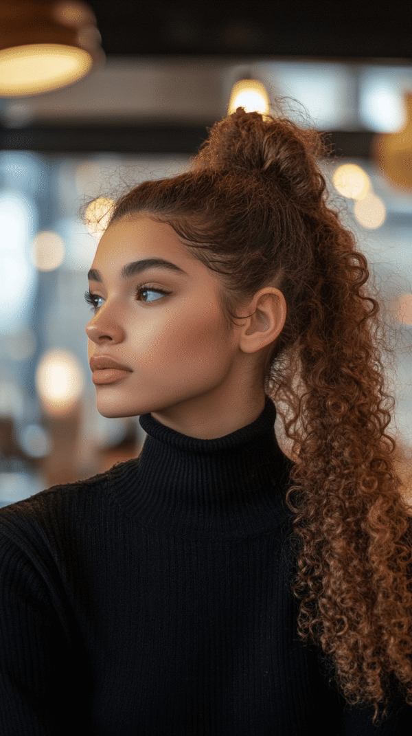 25 Quick Curly Ponytail Hairstyle Ideas for Last-Minute Glam