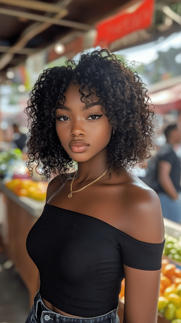 25 Curly Shoulder Length Hair Styles That Add Bounce and Shine