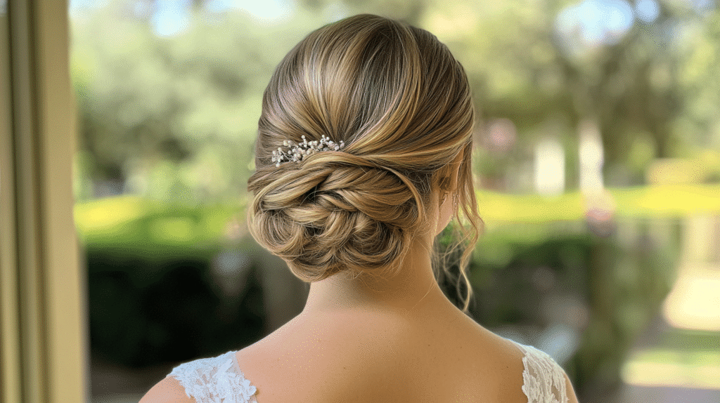 25 Easy Updo Hairstyles for a Wedding That Hold All Day Long