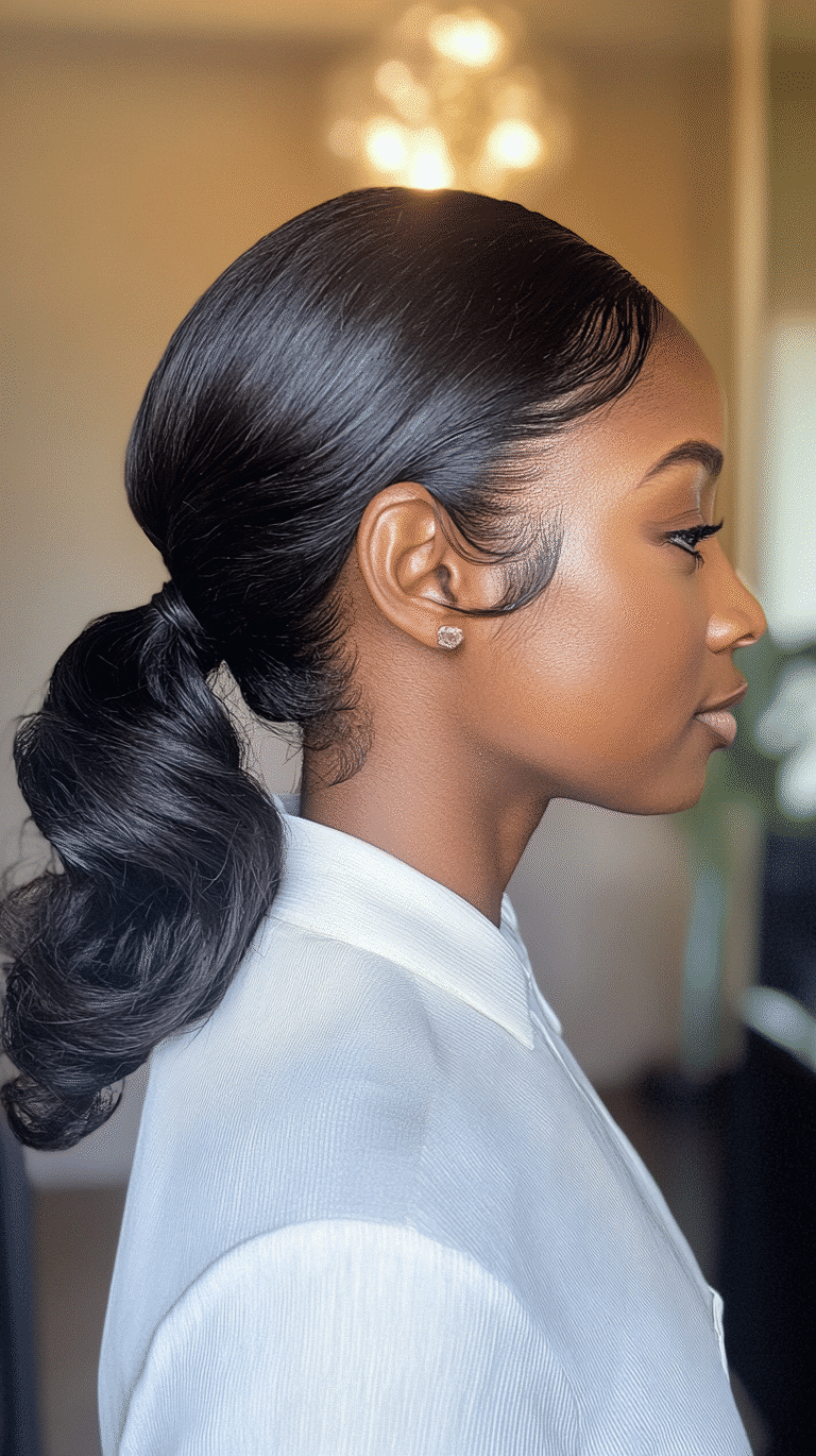 25 Gorgeous Low Ponytail Hairstyles for Black Women to Try Now - Wig ...