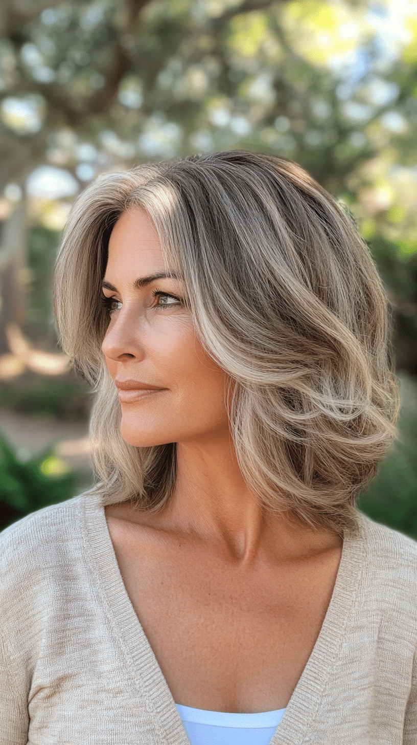 28 Chic Gray Hair Highlights Ideas for Short Hair