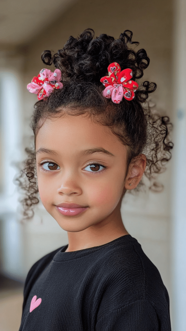 18 Easy Valentines Day Hairstyles for Kids That Look Adorable