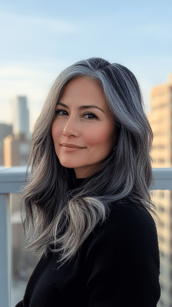 26 Black and Gray Hair Color Ideas That Suit Any Skin Tone