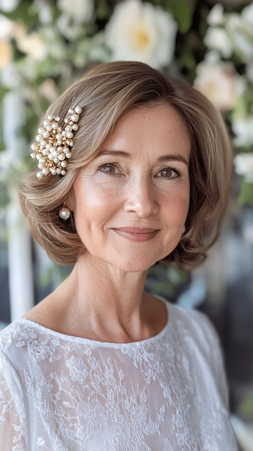 22 Simple Yet Stylish Mother of the Bride Hairstyles for Short Hair