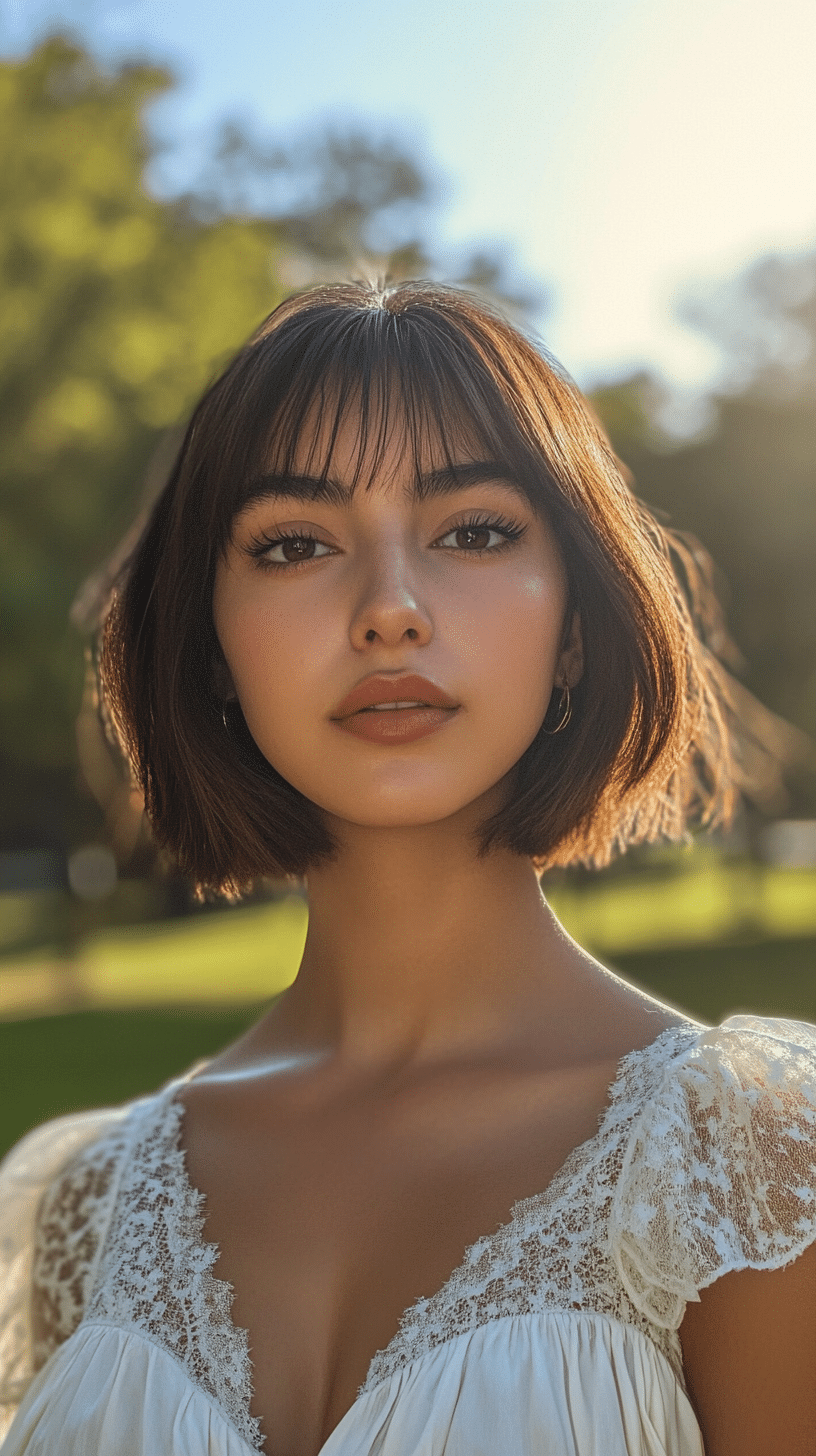 21 Short Bob Hairstyles With Fringe That Make You Look Younger