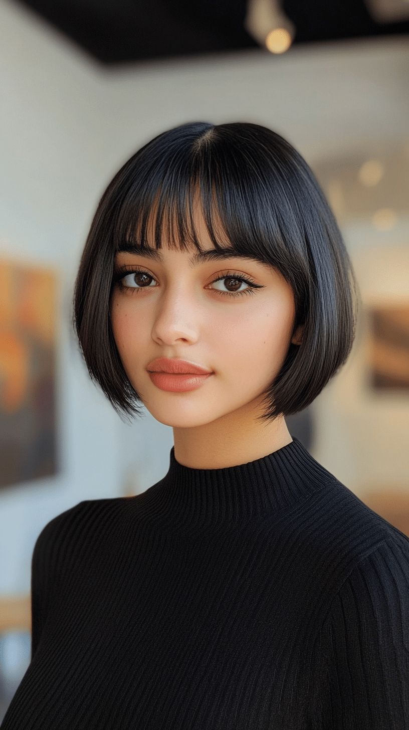 21 Short Bob Hairstyles With Fringe That Make You Look Younger