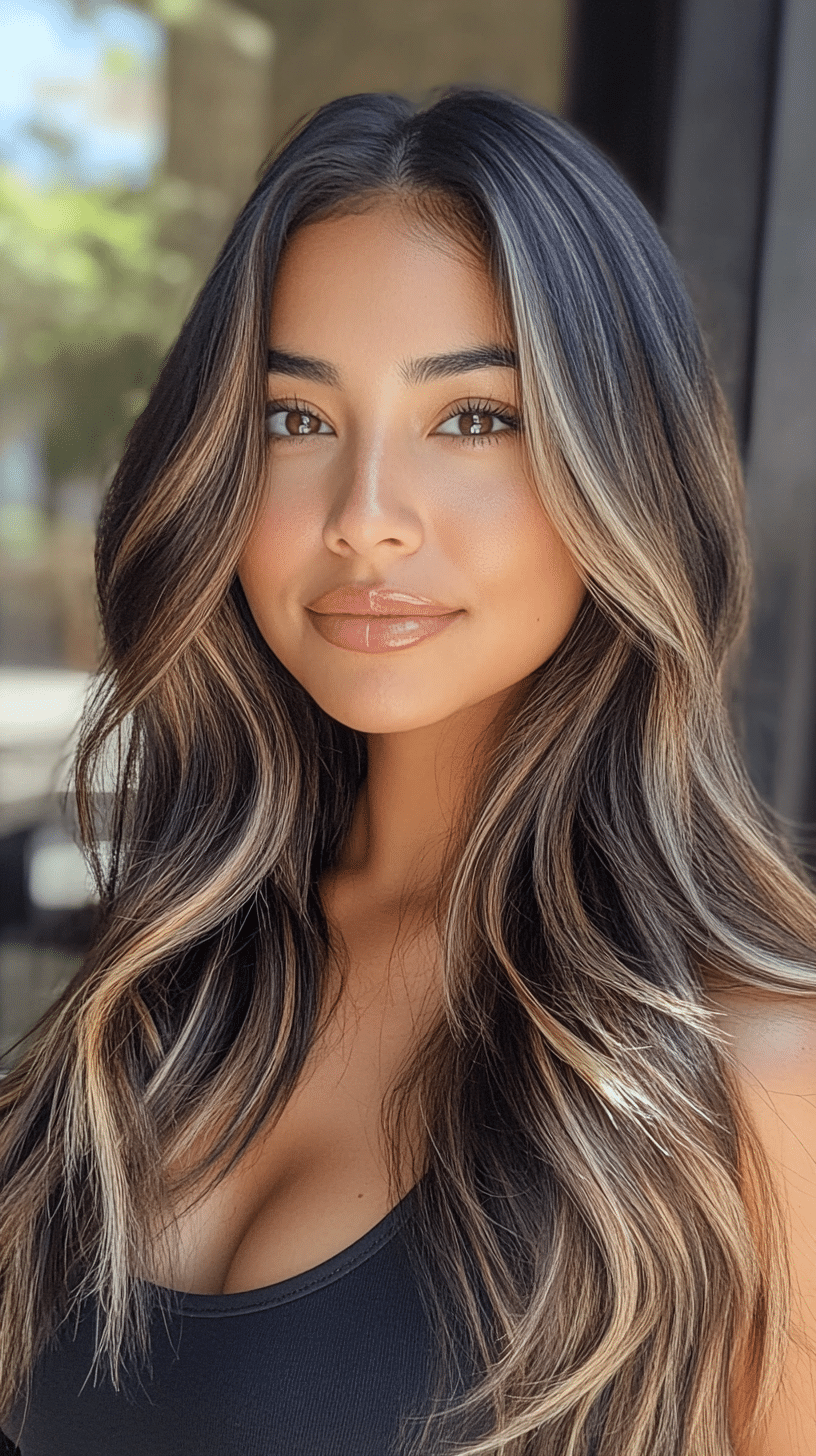 15 Chic Looks for Dark Brown Hair with Highlights