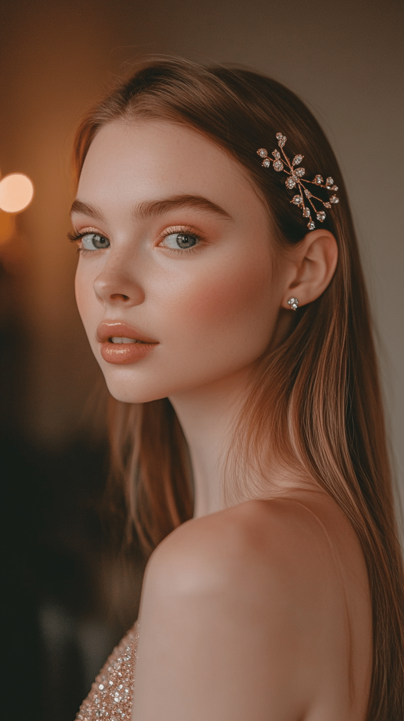 25 Gorgeous Straight Hair Prom Hairstyles