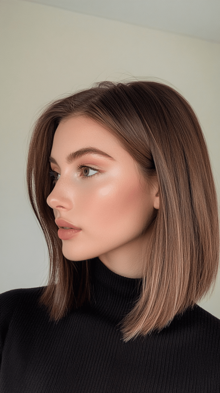 33 Must-Try Shoulder Length Brown Hair Styles with a Twist