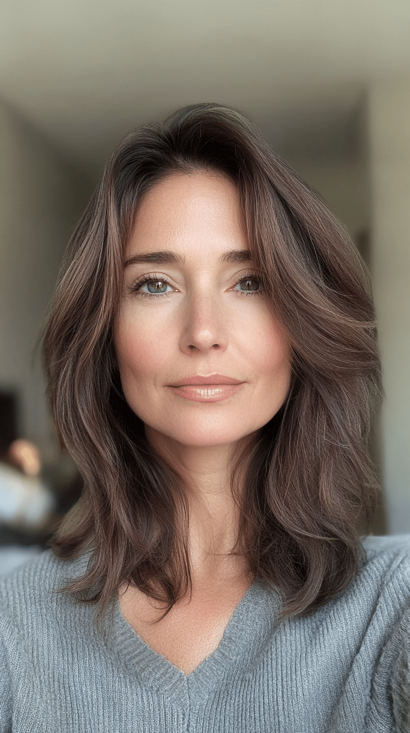 33 Must-Try Shoulder Length Brown Hair Styles with a Twist