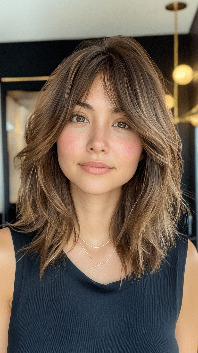 33 Must-Try Shoulder Length Brown Hair Styles with a Twist