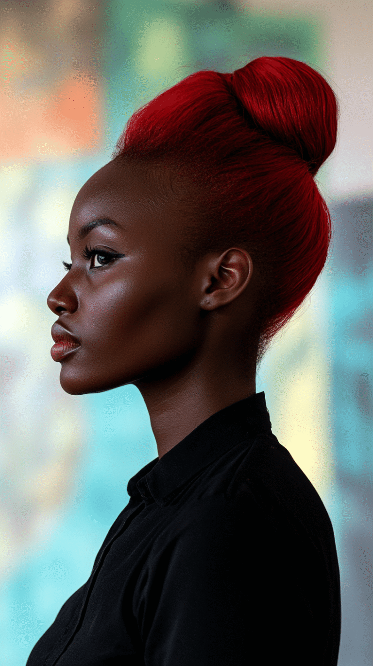 20 Bold Red Ponytail Hairstyles for Black Women to Try Now