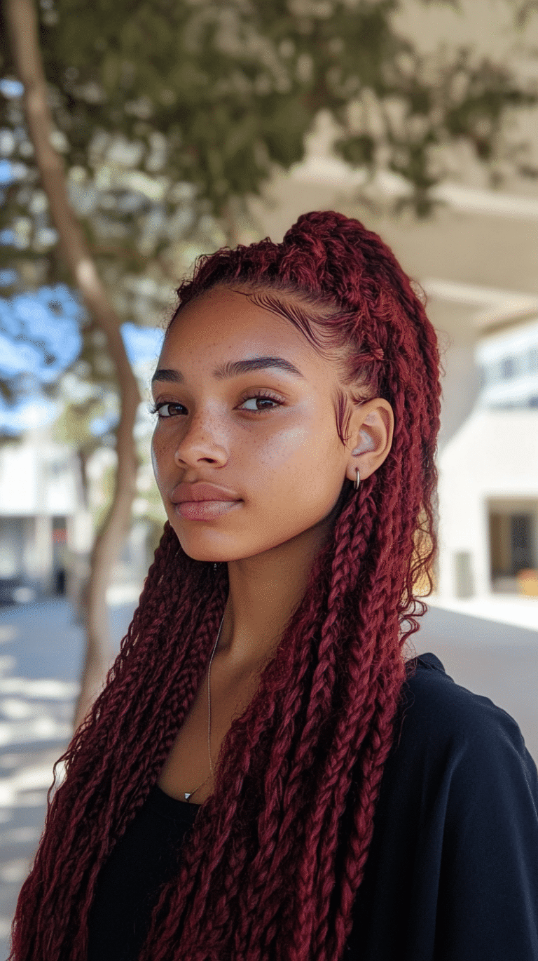 20 Bold Red Ponytail Hairstyles for Black Women to Try Now